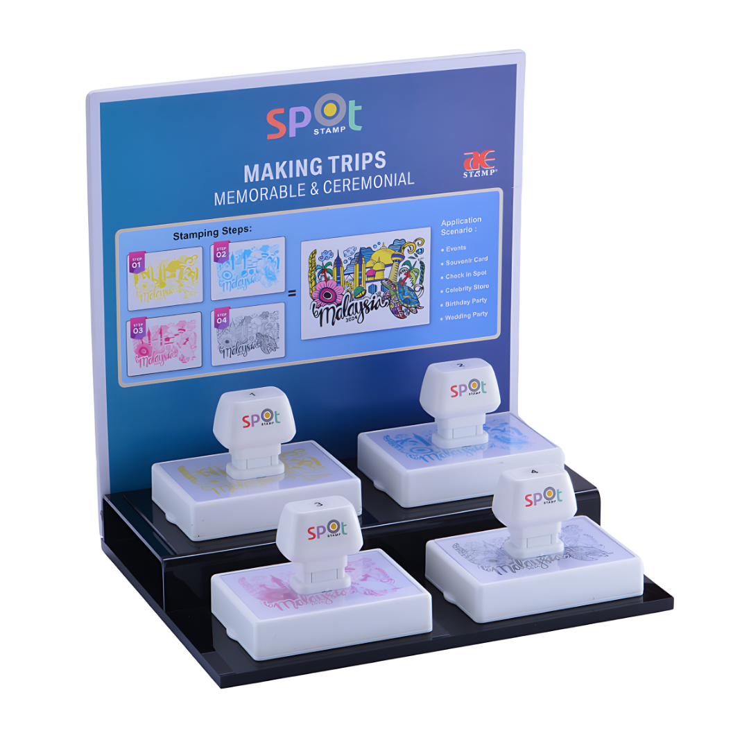 SPOT STAMP I DISPLAY STAND MODEL – A E Stamp Singapore