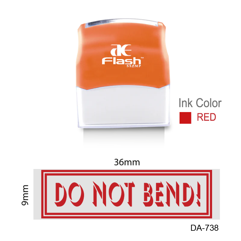 Do Not Bend Stamp | Stock Stamp | AE Stamp Singapore – A E Stamp Singapore