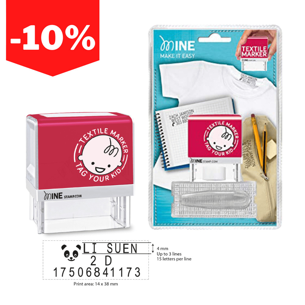 MINE Textile Marker | MINE Stamp | AE Stamp Singapore – A E Stamp Singapore