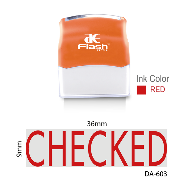 Checked Stamp | Stock Stamp | AE Stamp Singapore – A E Stamp Singapore