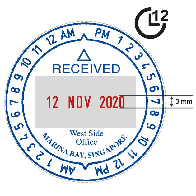 R40D/12H | COLOP Dater Stamp | AE Stamp Singapore – A E Stamp Singapore