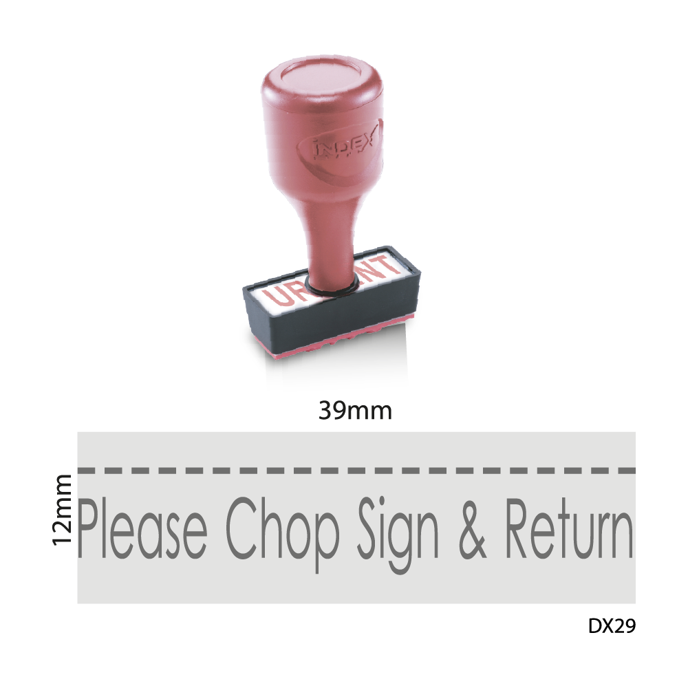 Please Chop Sign & Return | Index Stock Stamp | AE Stamp Singapore – A ...
